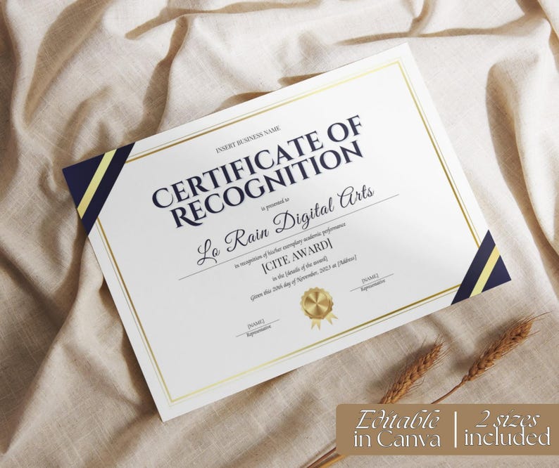 Graduation Certificate, Award Certificate, Certificate of Achievement ...