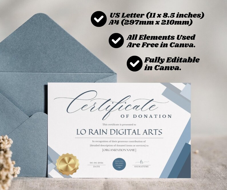 Certificate of Donation, Certificate of Appreciation, Certificate ...