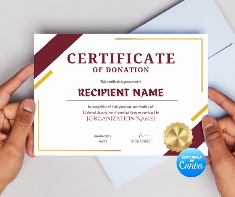 Certificate of Donation, Certificate of Appreciation, Certificate ...