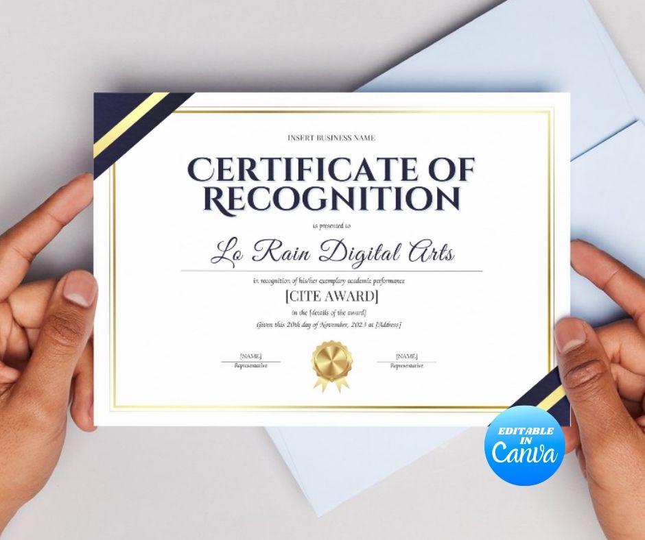 Graduation Certificate, Award Certificate, Certificate of Achievement ...