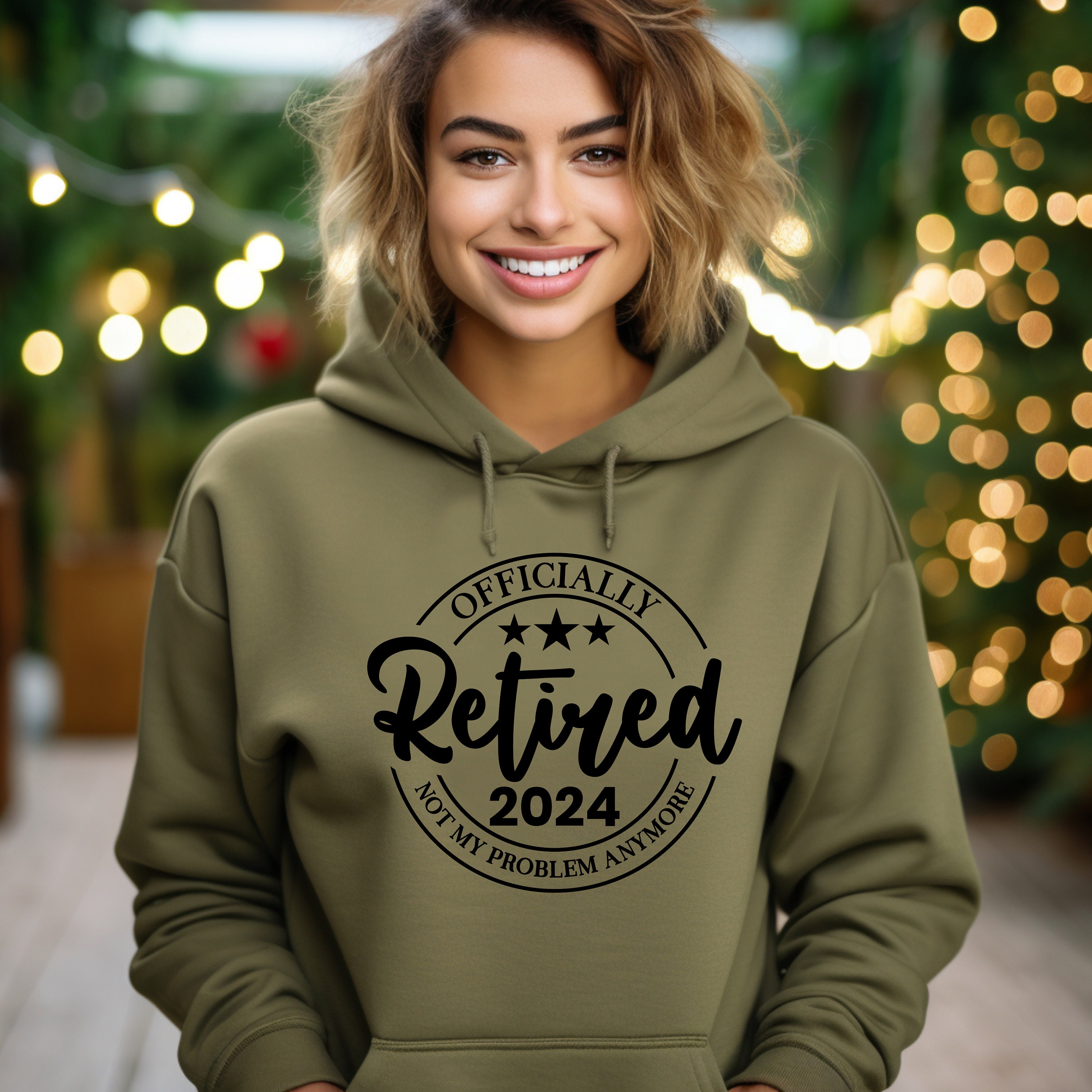 Officially Retired 2024 Hoodie, Retired 2024 Sweatshirt, Retirement ...