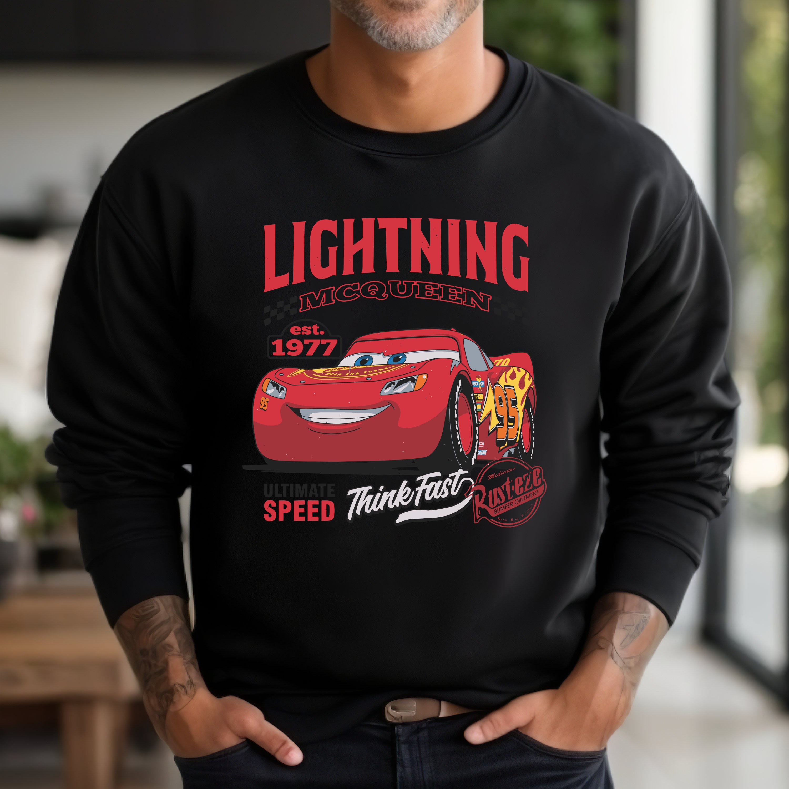 Lightning Mcqueen Piston Cup Sweater, Disney Cars Sweater, Disney Hoody ...