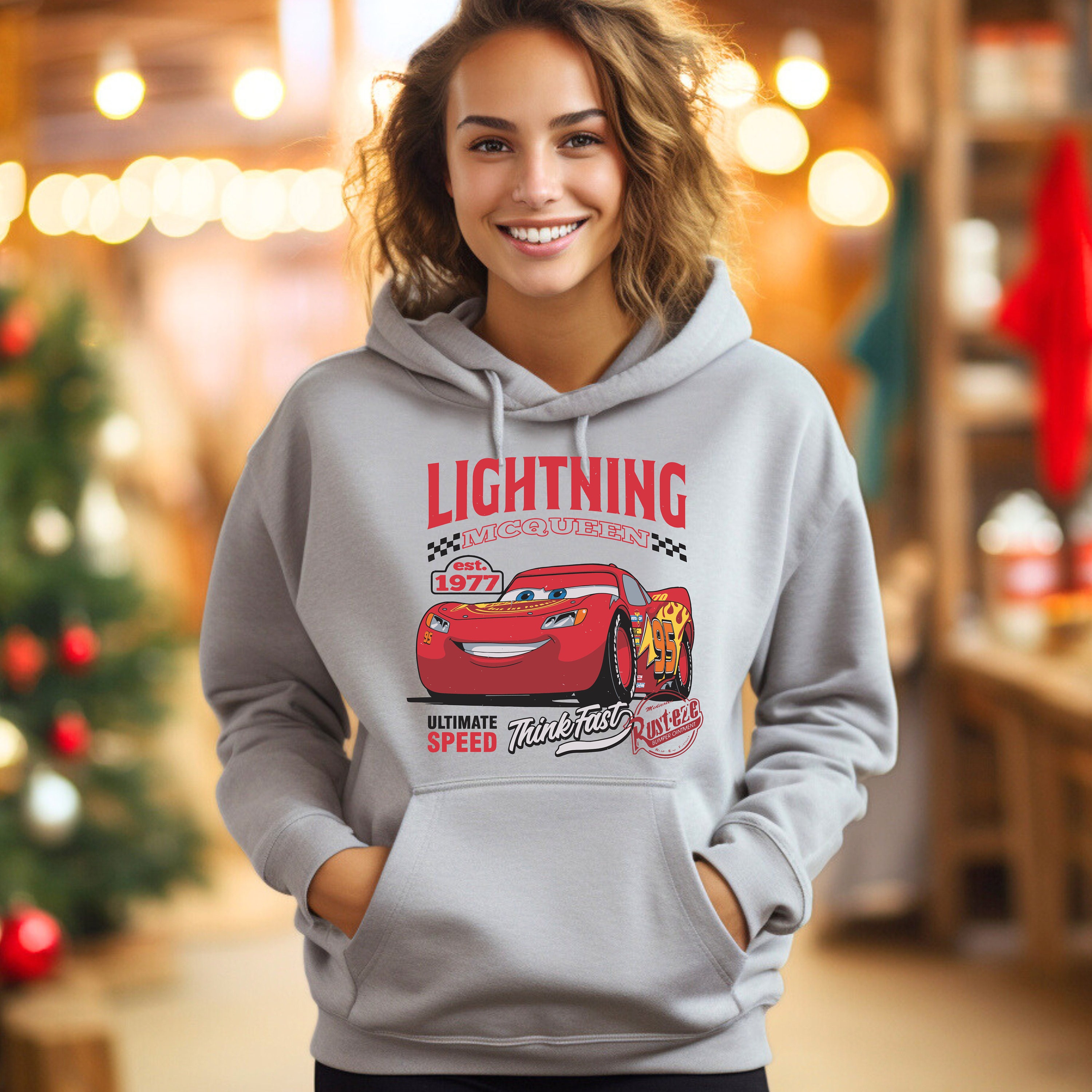 Lightning Mcqueen Piston Cup Sweater, Disney Cars Sweater, Disney Hoody ...