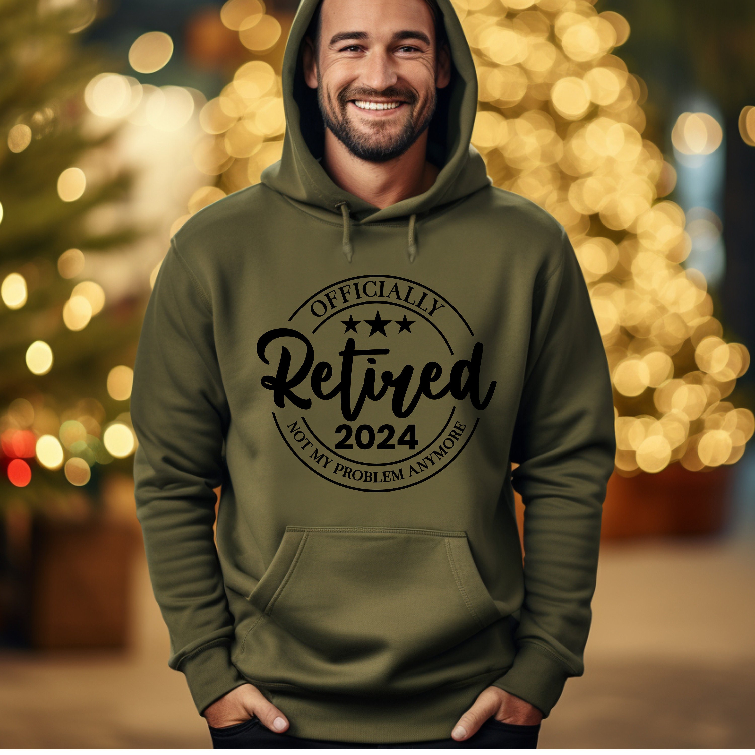 Officially Retired 2024 Hoodie, Retired 2024 Sweatshirt, Retirement ...