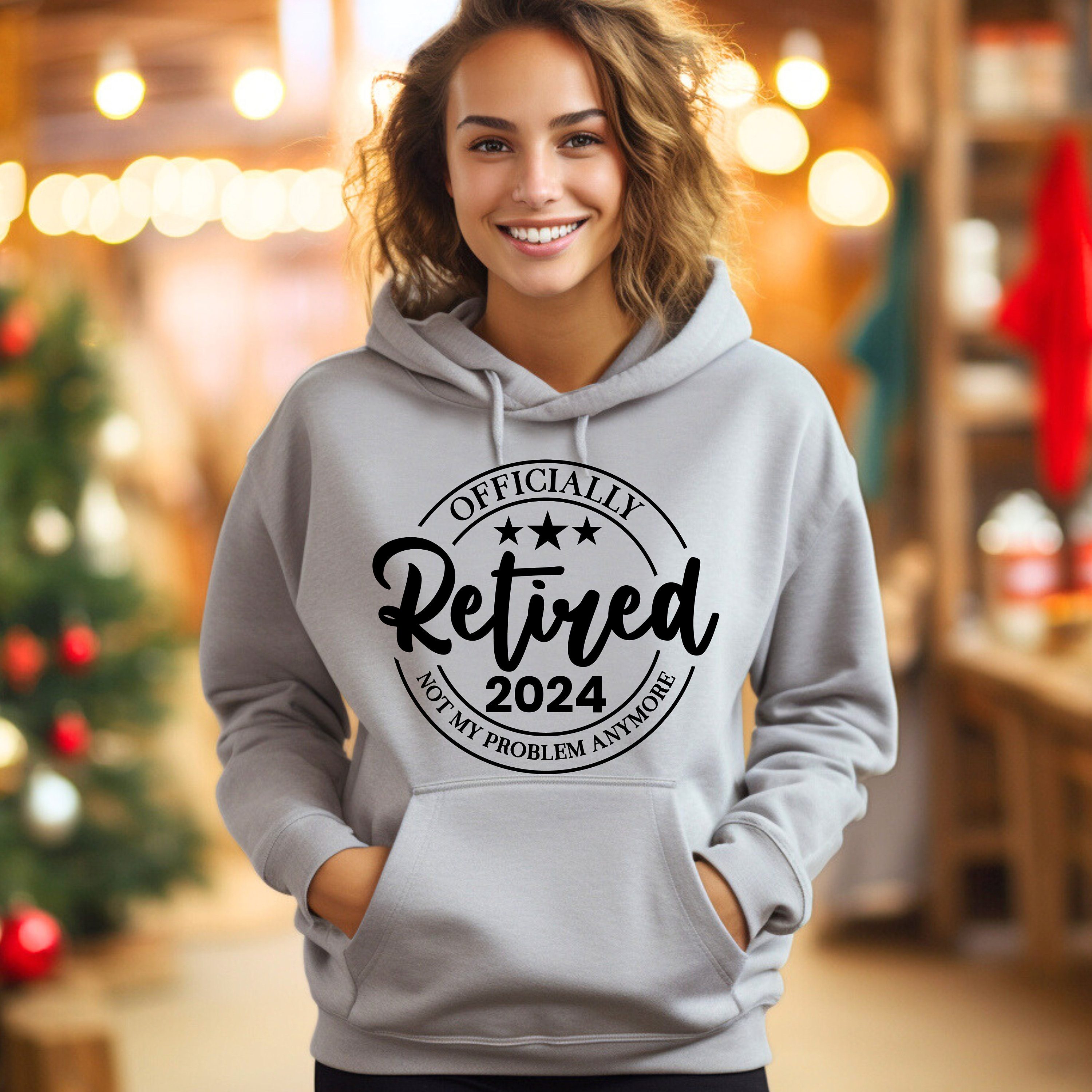 Officially Retired 2024 Hoodie, Retired 2024 Sweatshirt, Retirement ...