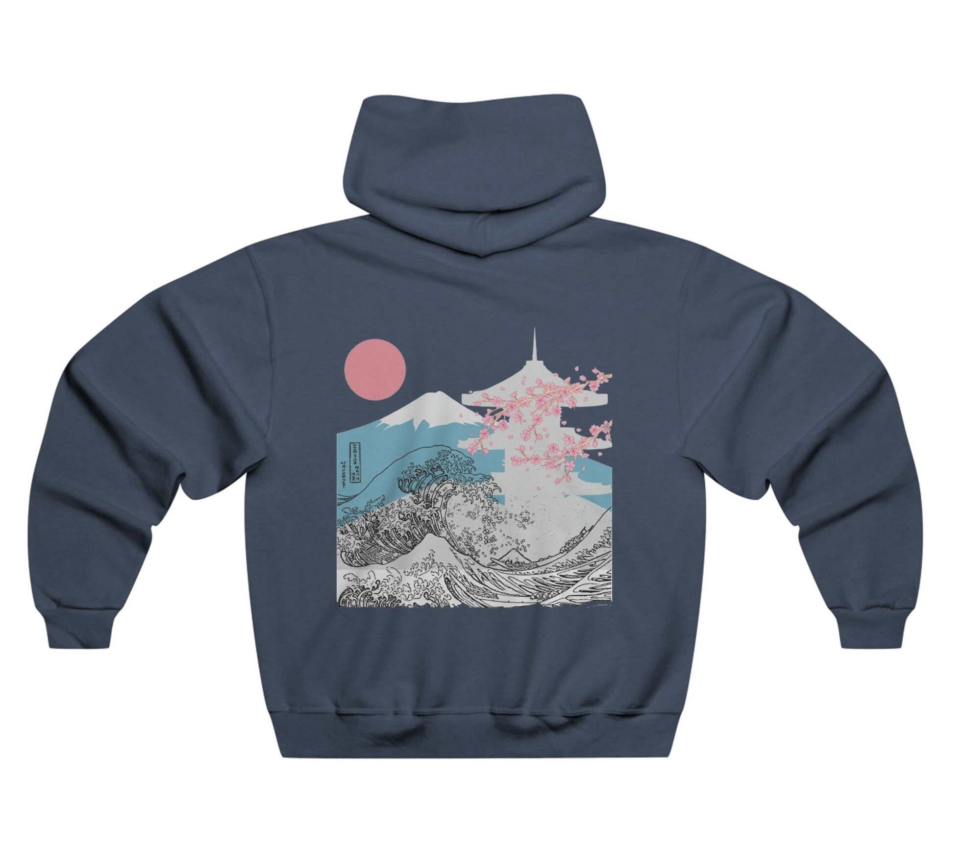 Japanese Great Wave Hoodie - Etsy