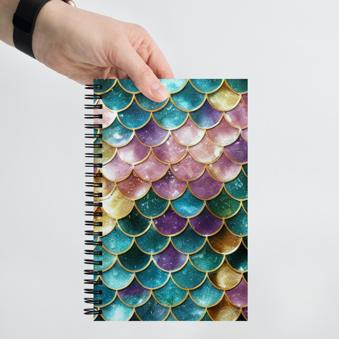 Mermaid Scales Spiral Notebook: Artistic Fish Design Journal - Etsy