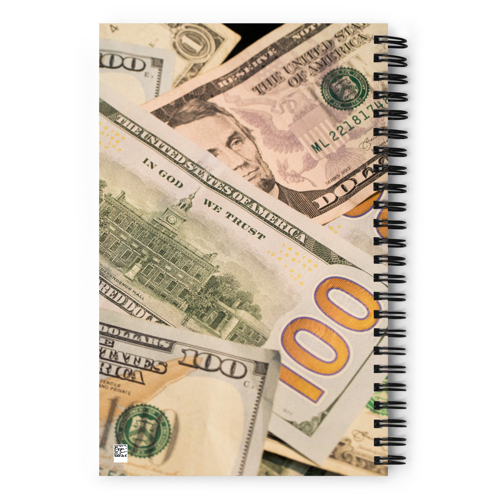 Money Spiral Notebook, Office Notebook, Notebook for School, Hundred ...