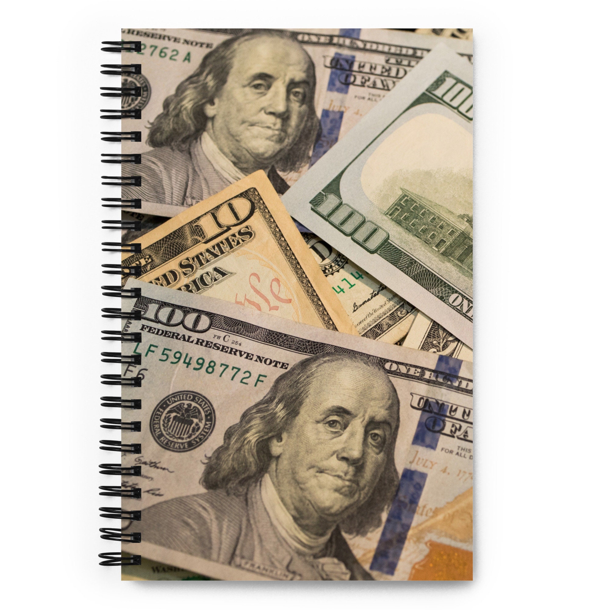 Money Spiral Notebook, Office Notebook, Notebook for School, Hundred ...