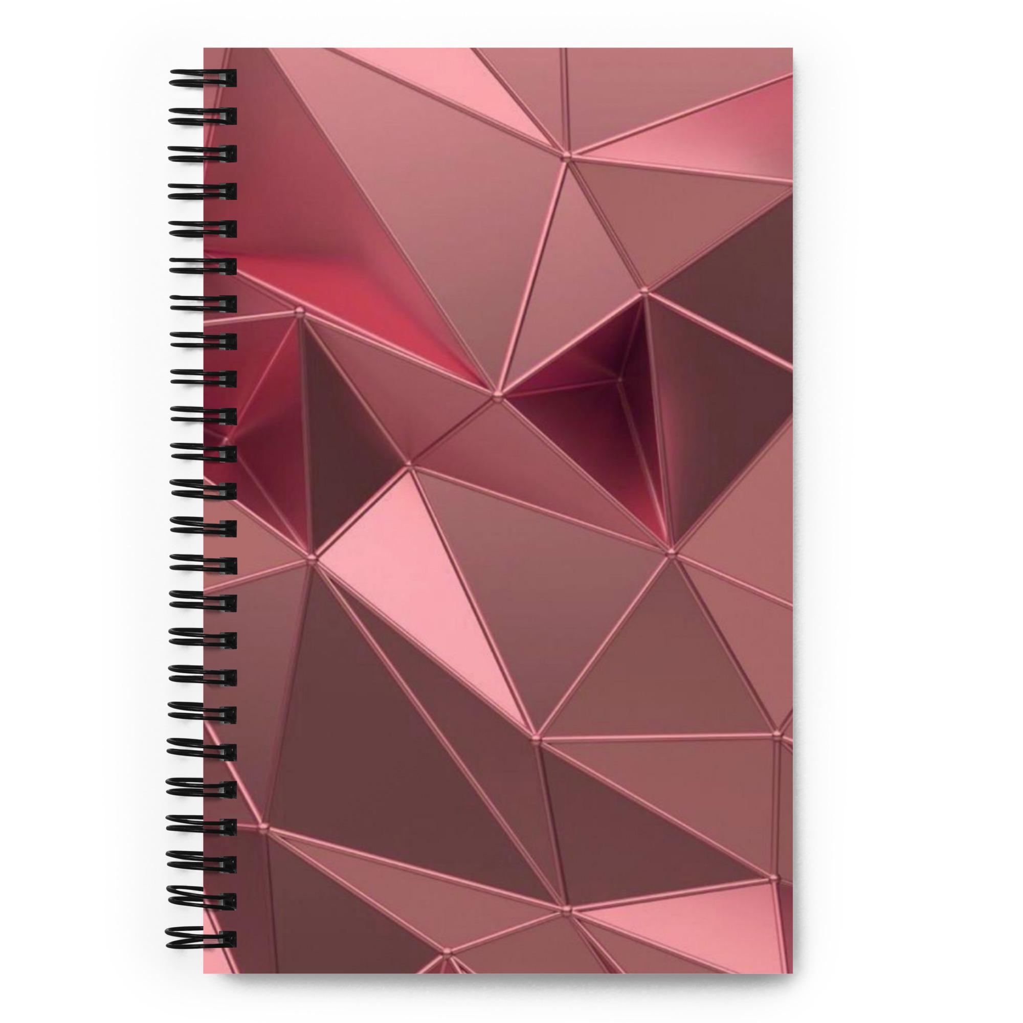 Pink Geometric Notebook: Modern 3D Shapes, Wire-bound - Etsy