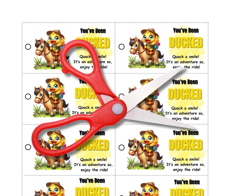 You've Been Ducked Cards - Peace Rider Theme - PDF Download - Etsy