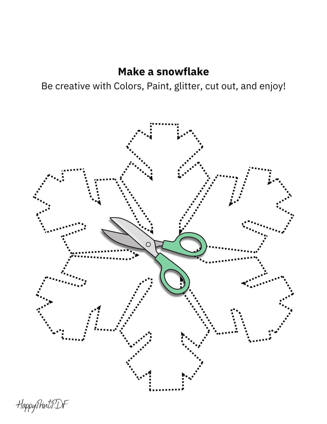 Make Snowflakes With Instructions and Snowflakes to Color Printable ...