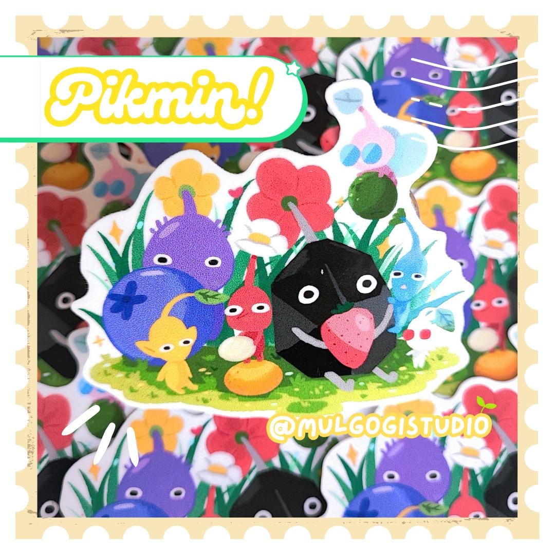 Pikmin Sticker | Cute Pikmin Vinyl Sticker | Vinyl Gloss | 3"inch ...