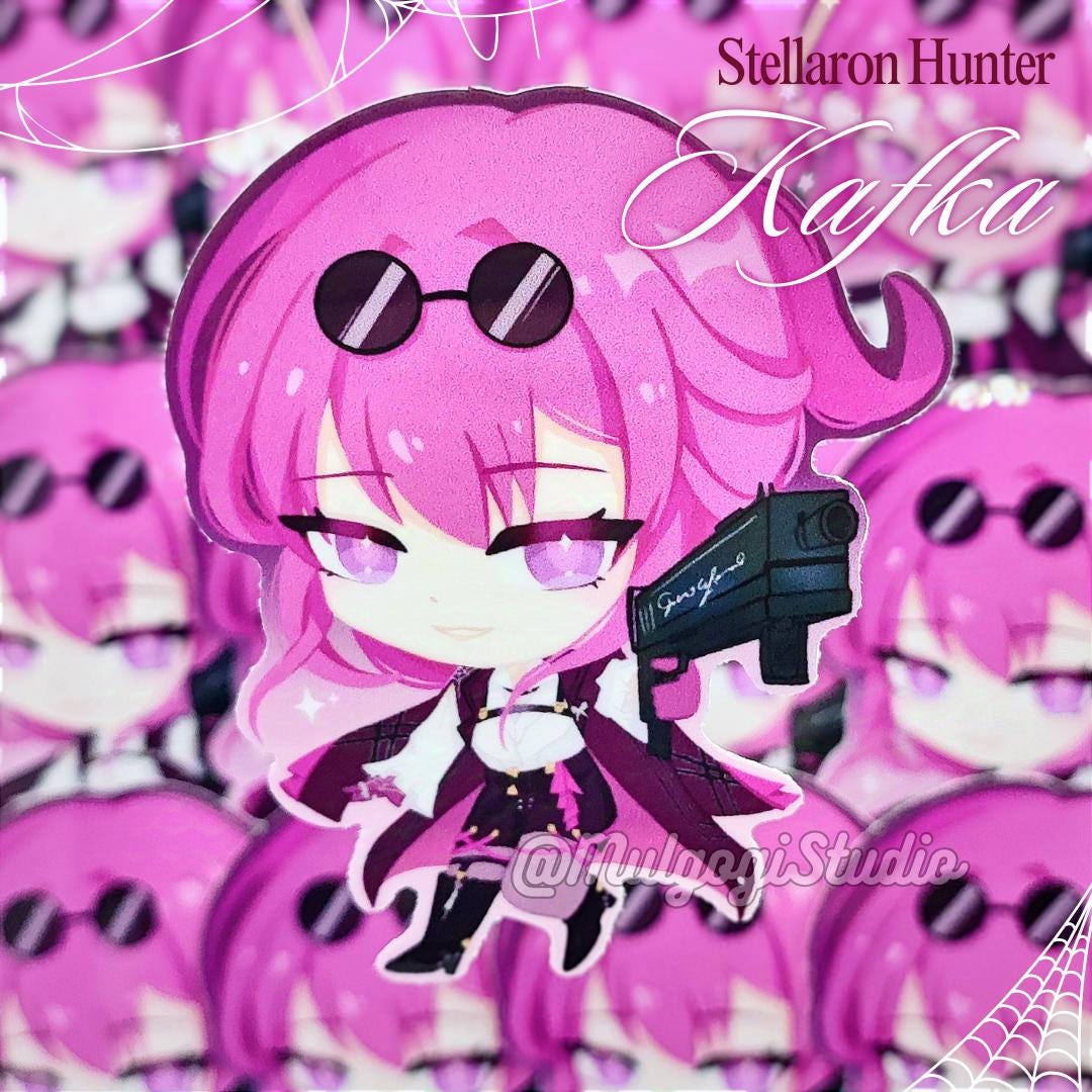 Kafka HSR Sticker Vinyl Glossy Honkai Star Rail Stellaron Hunter 3 Inch ...