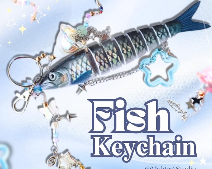 Fish Lure Fidget Keychain With Charms - Etsy