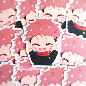 Jujutsu Kaisen Sticker Cute Chibi Megumi Yuji Nobara Jjk Sticker Vinyl ...