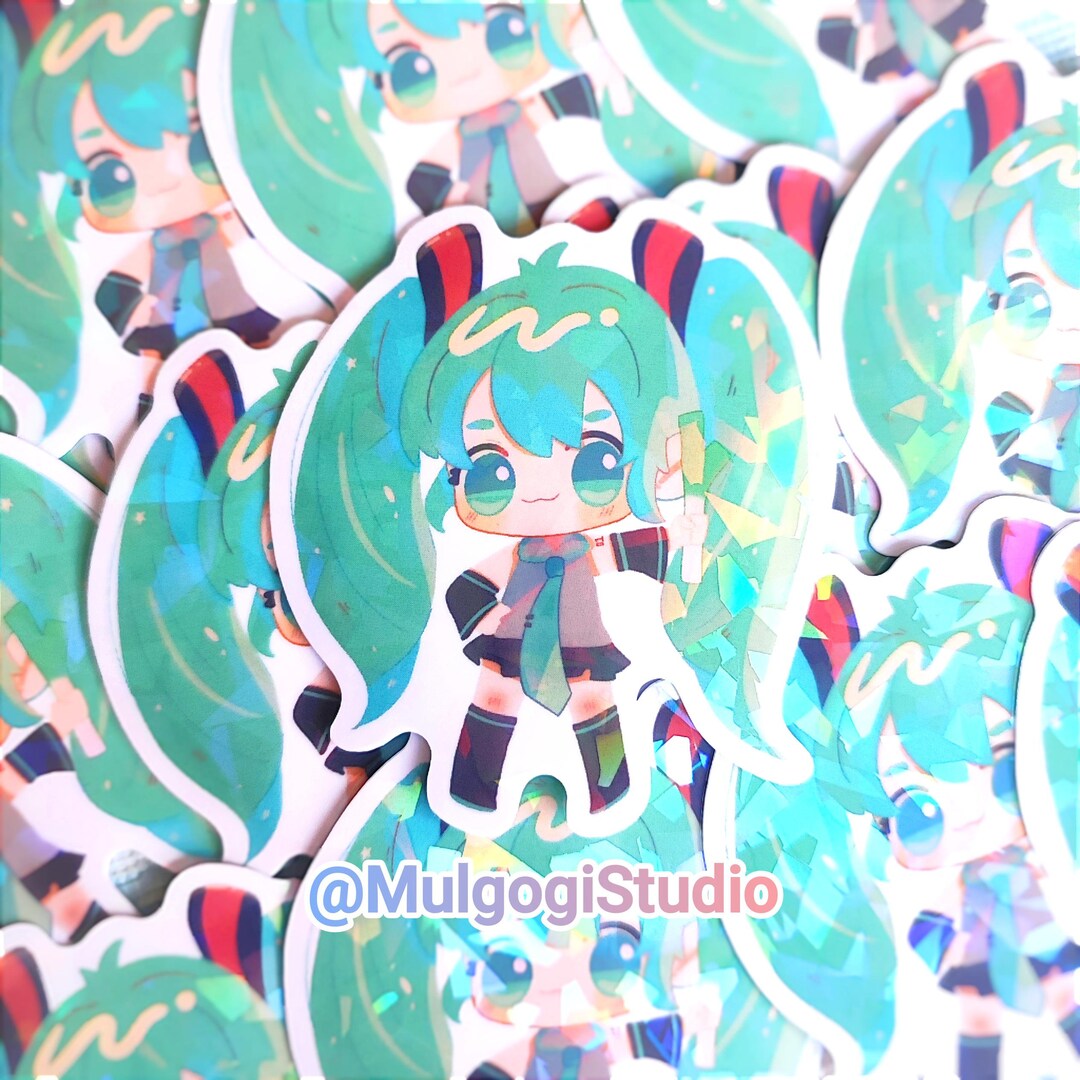 Hatsune Miku Sticker | Vocaloid | Vinyl Gloss Holographic | 2.5"inch ...