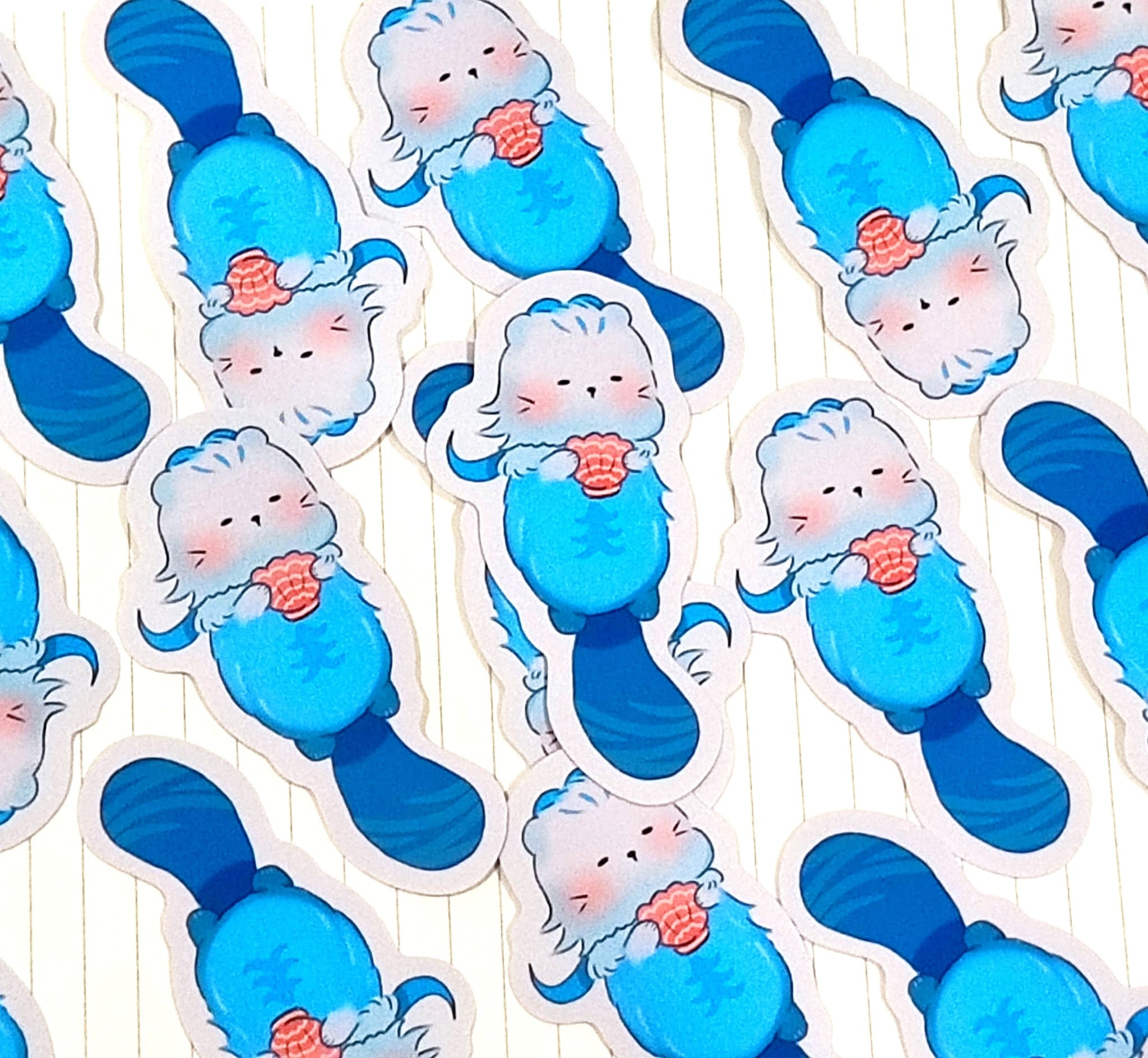 Otter Neuvillette Sticker Vinyl Matte Genshin Impact - Etsy