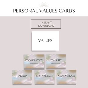 Core Values Cards & Exercise ACT NEW DESIGNS Align on Values 80 Values ...