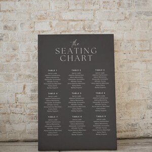 Timeless Wedding Seating Chart, Printable, Editable, INSTANT Download ...