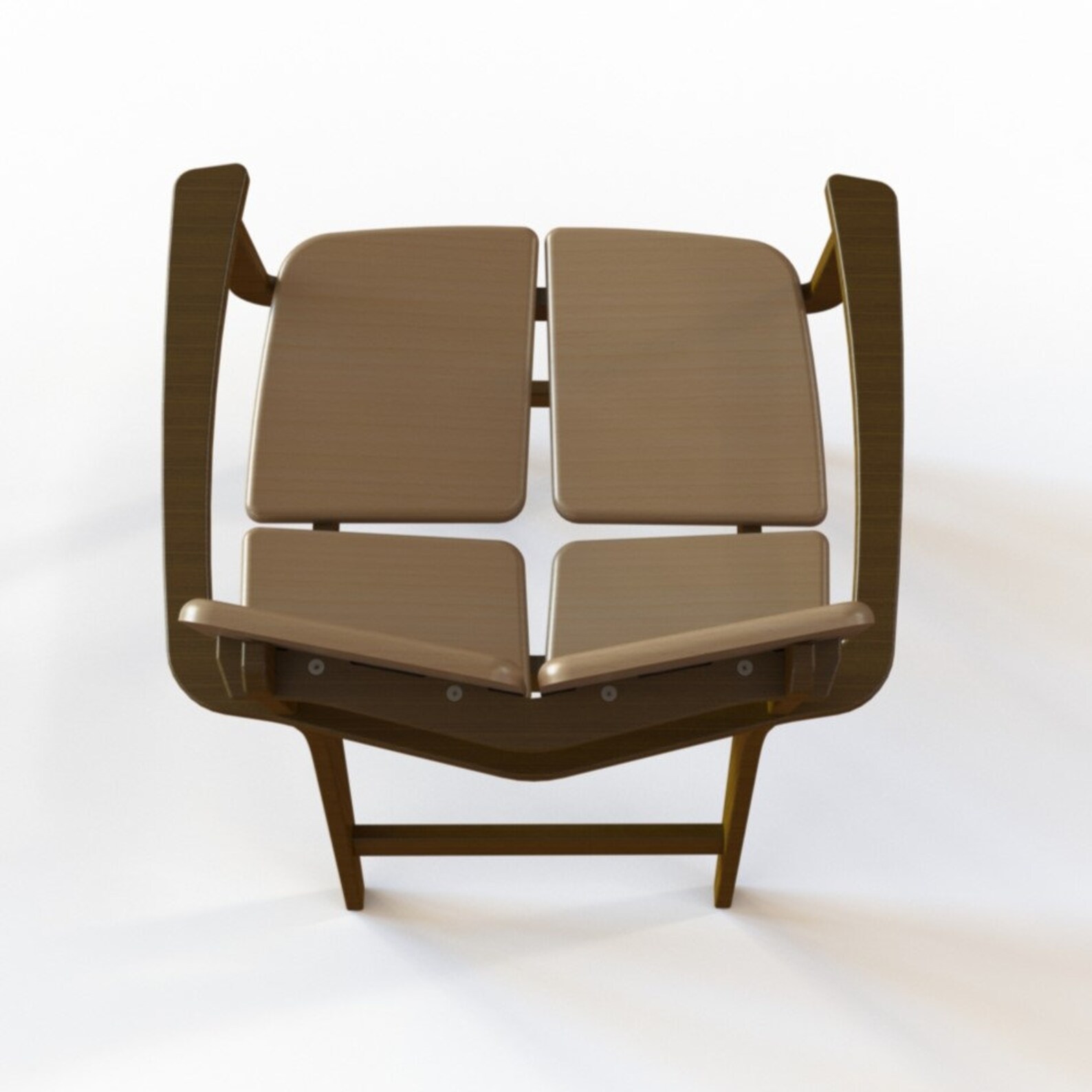 DXF Plans for a CNC Flat-pack Tetra Dining Chair With Armrest (not a ...