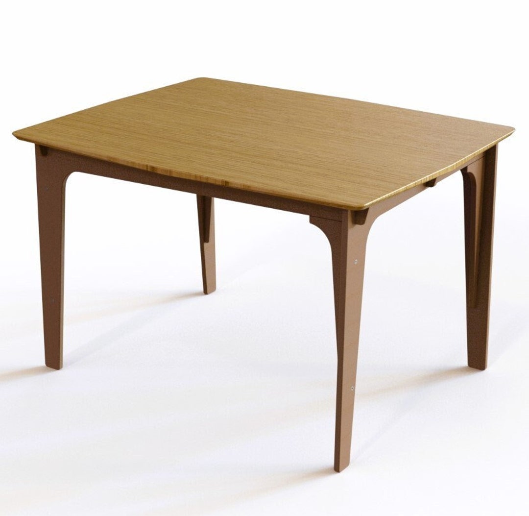 DXF Plans for Cnc-flatpack Tetra Dining Table 110X95 Cm (not a Physical ...