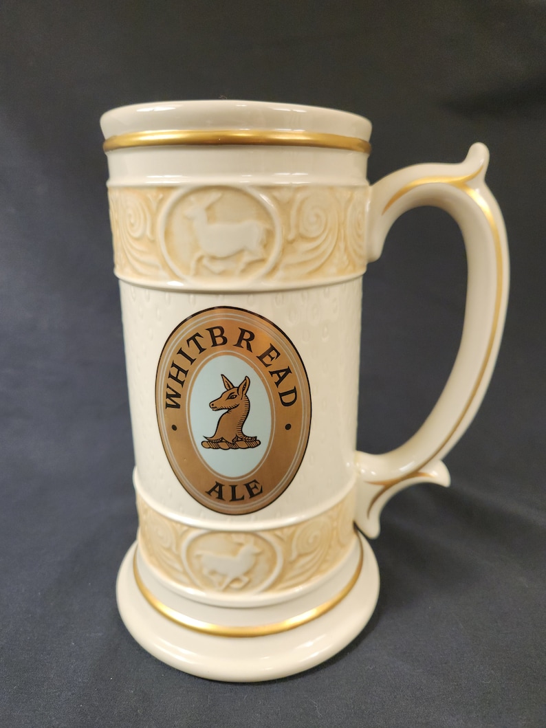 Vintage Ceramic Whitbread Ale Tankard Beer Stein Franklin Mint From ...