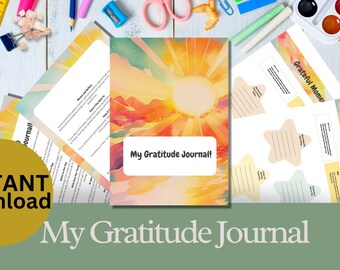 Gratitude Journal for Kids | Printable - Etsy