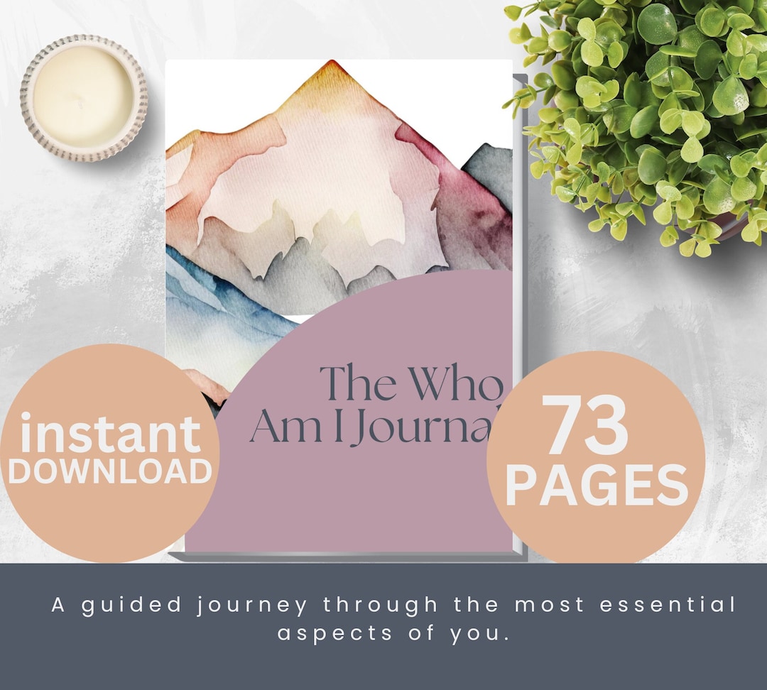 Who Am I Journal, 8.5x11, A4,prompts for Self Reflection, Self ...