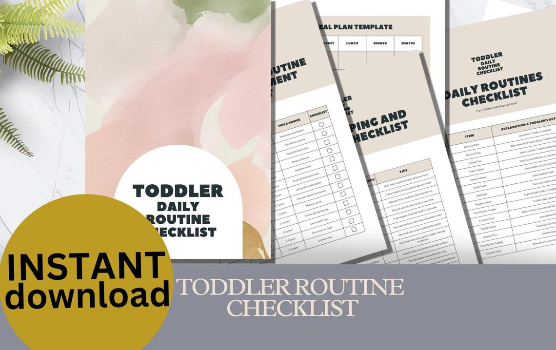 Potty Training Guide & Reward Chart for Toddlers 7 Step Potty Plan ...
