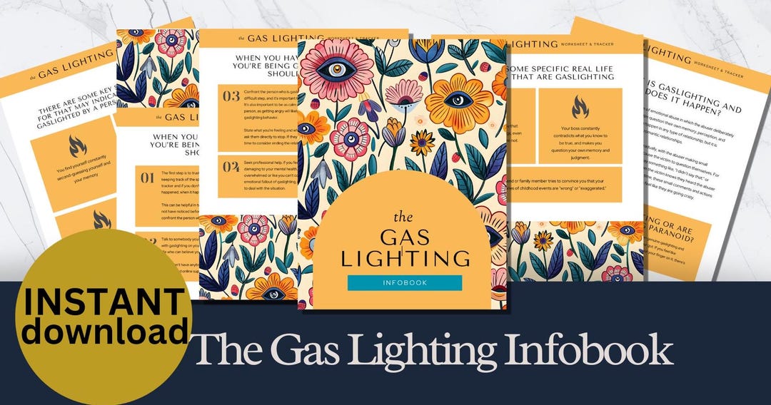 What is Gaslighting? Printable Info Book on Emotional Manipulation ...