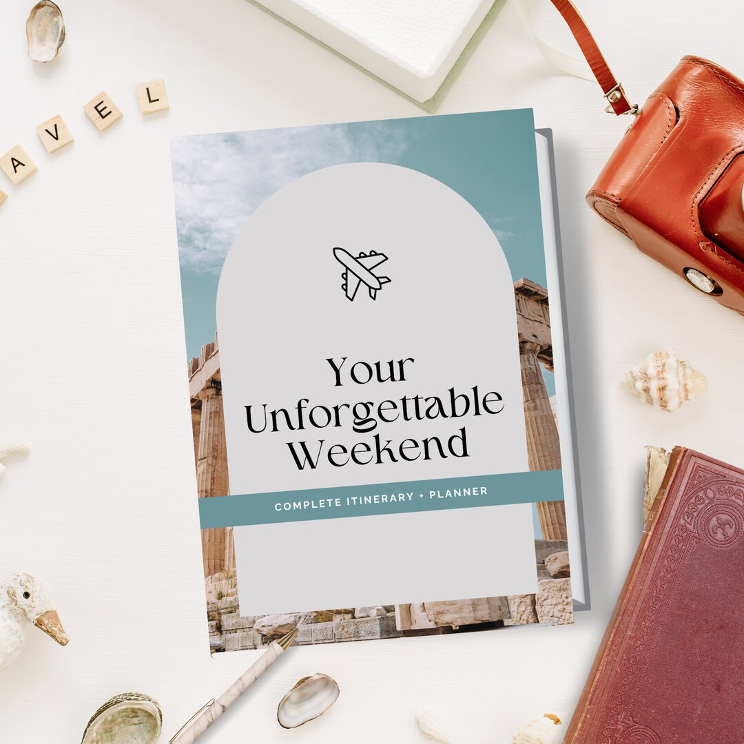 Weekend Itinerary Planner, Short Break Journal, Packing List Vacation ...