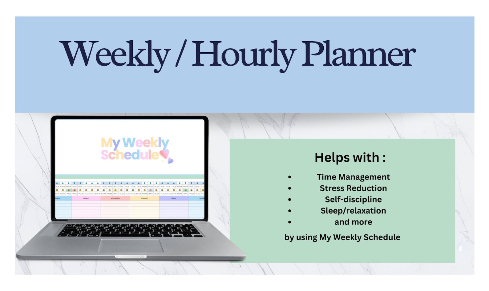 Digital Weekly Schedule Student Weekly Schedule Google Sheets Week at A ...