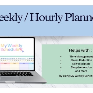 Digital Weekly Schedule Student Weekly Schedule Google Sheets Week at A ...
