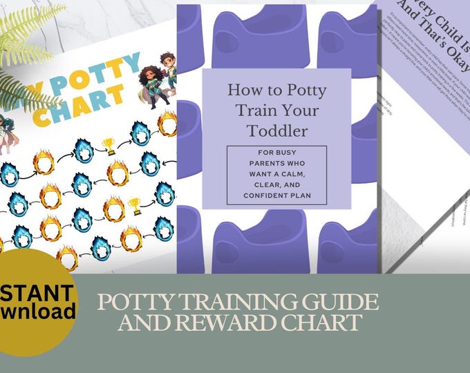 Kids Potty Training Board, Boy/girls, Potty Chart, Potty Token, Potty ...