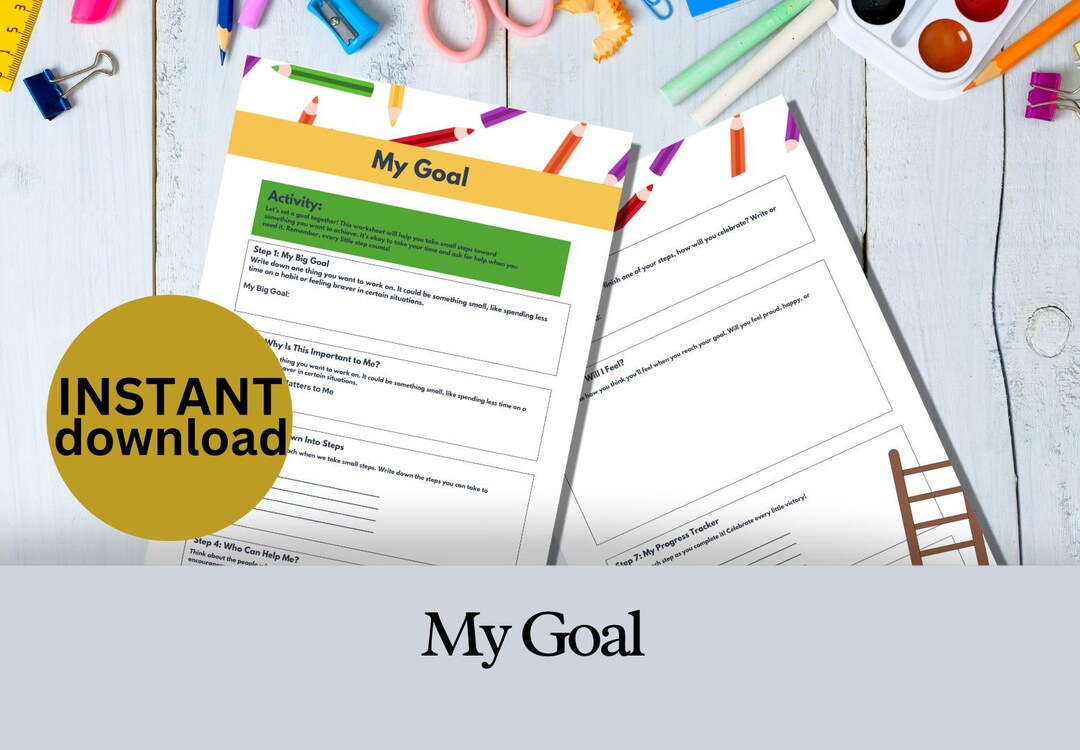 OCD Worksheet for Children My Goal Ladder Printable Worksheet Fun ...