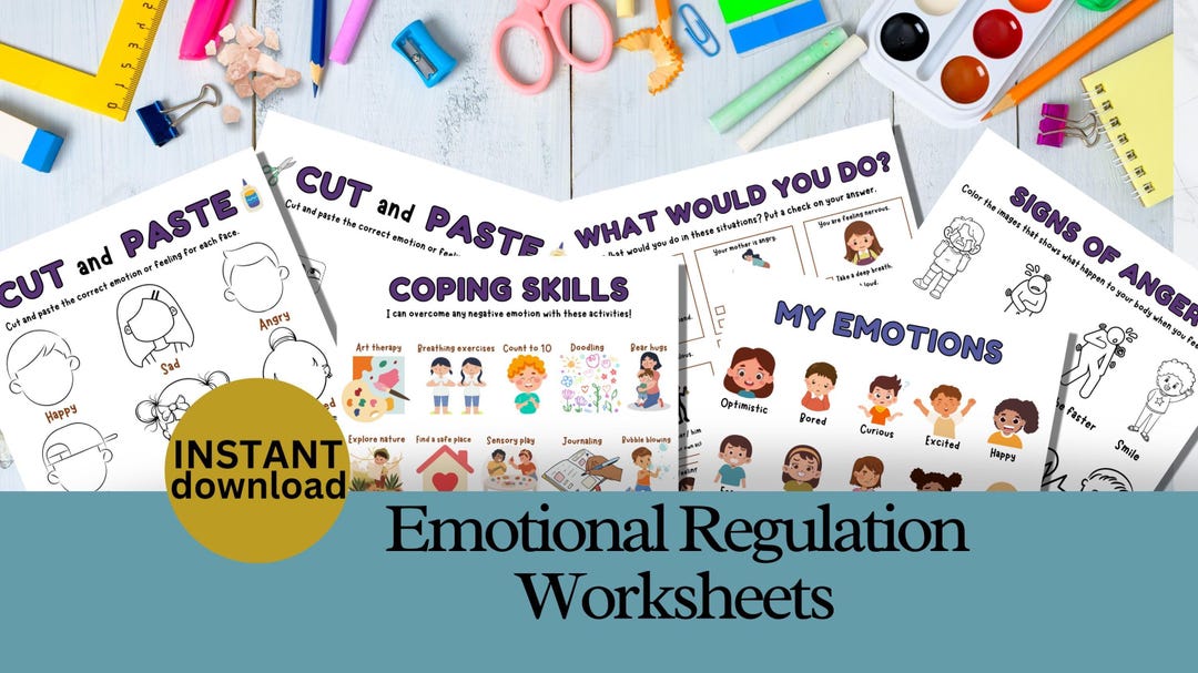 Emotional Worksheets for Young Children Engaging Tools for Learning ...