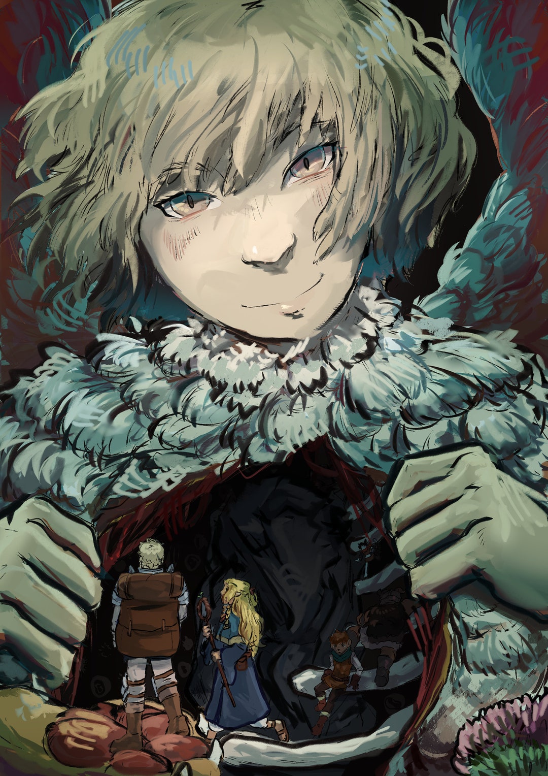 Dungeon Meshi | Delicious in Dungeon Falin Print - Etsy