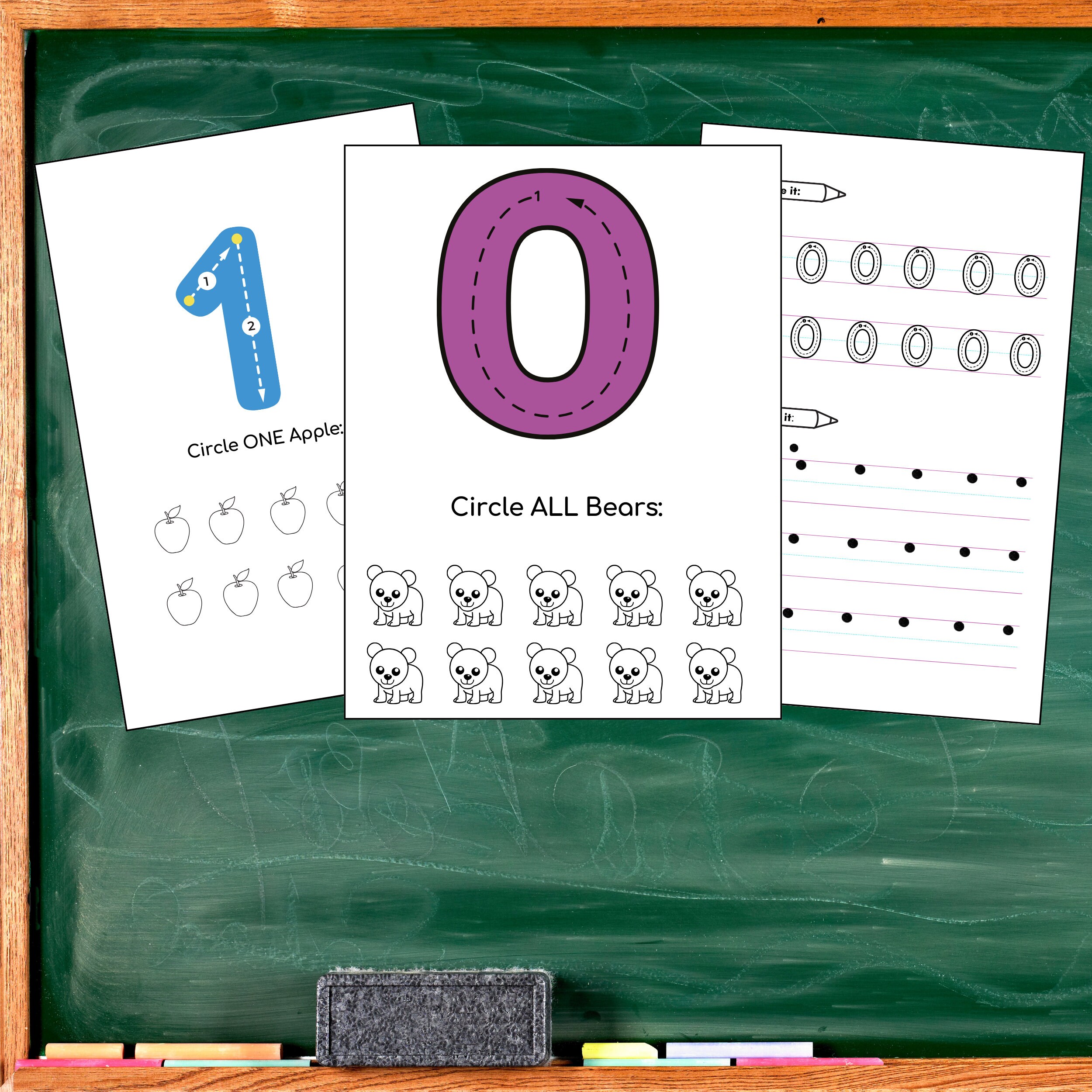 Numbers Learning Educational Worksheets Kindergarten Worksheets Pre-k ...