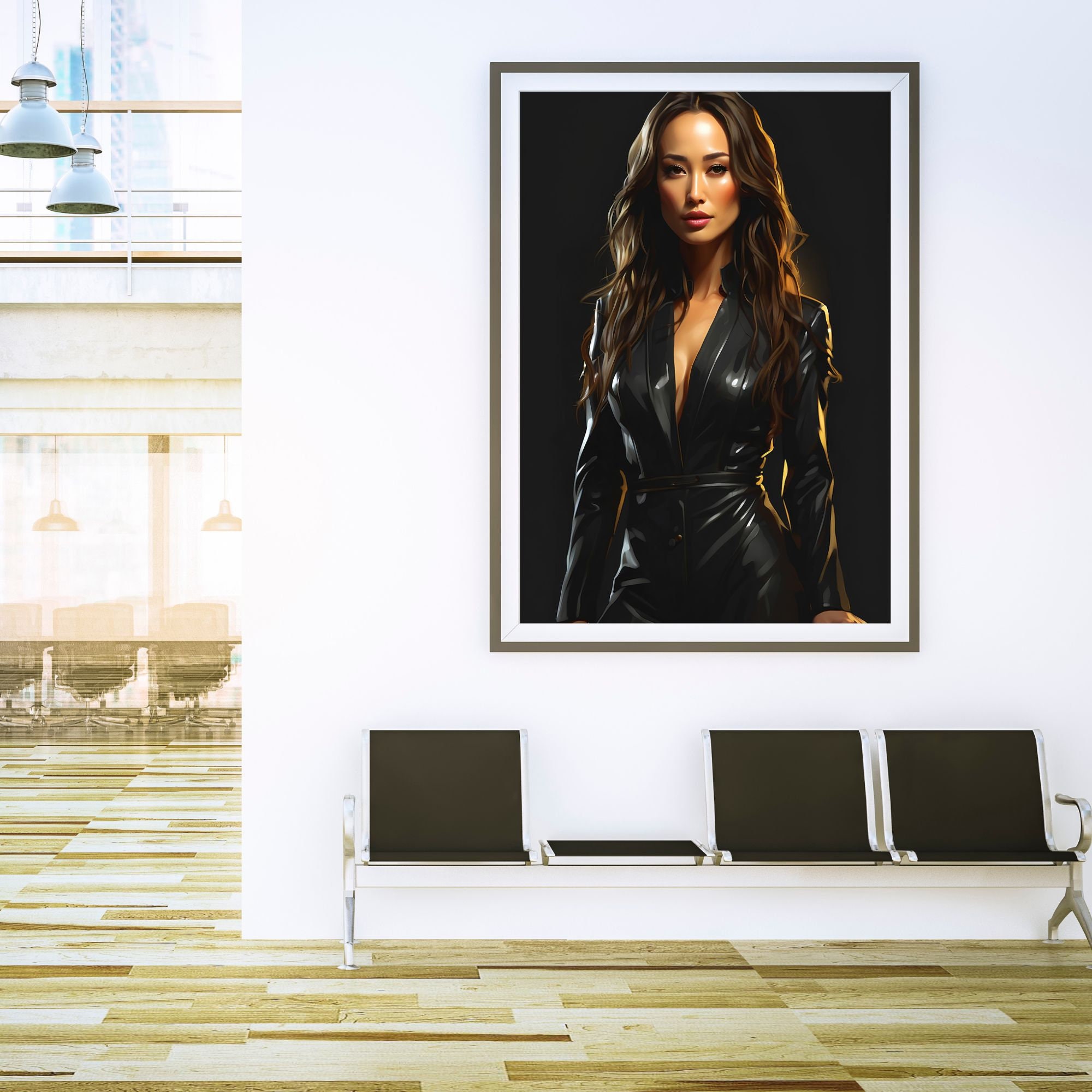 Maggie Q Poster, Asian Woman Art Print, Celebrity Fan Artwork, Misson ...