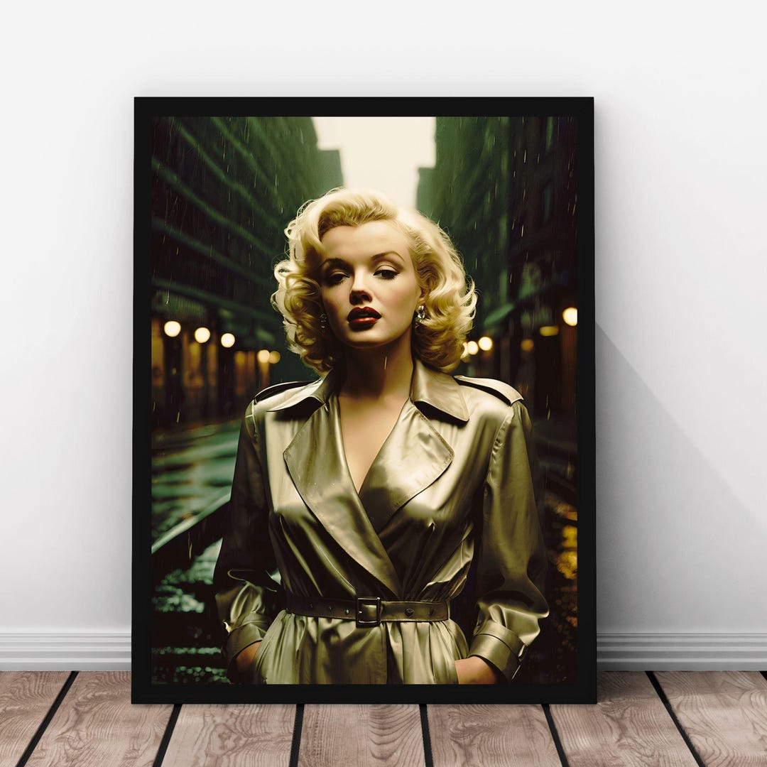 Marilyn Monroe Poster: Vintage Hollywood Film Noir Art (digital ...
