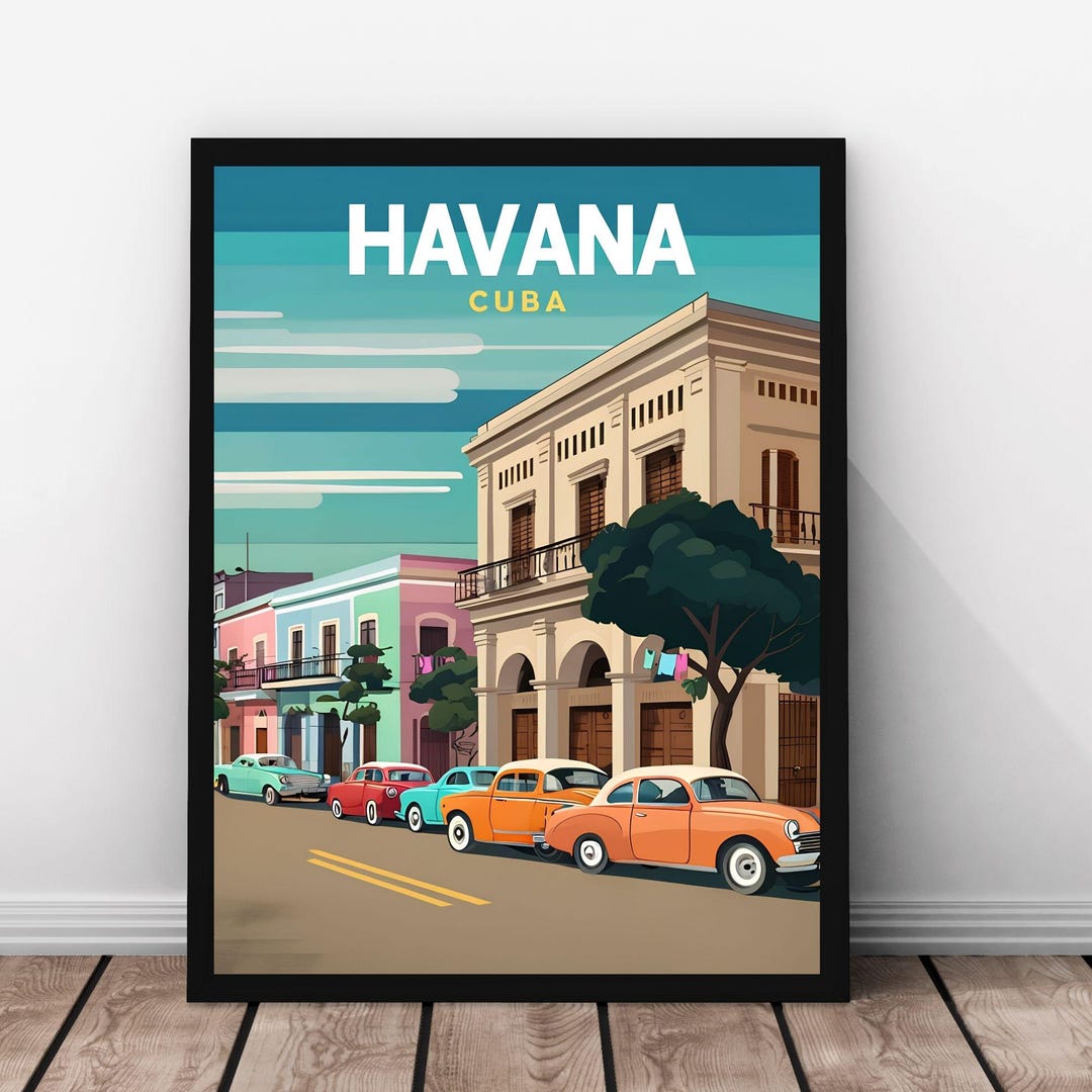 Vintage Havana Poster: Retro Cuba Travel Print (digital Download) - Etsy