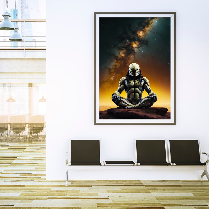 The Predator Movie Wall Art Printable, Sci Fi Monster Poster Digital ...
