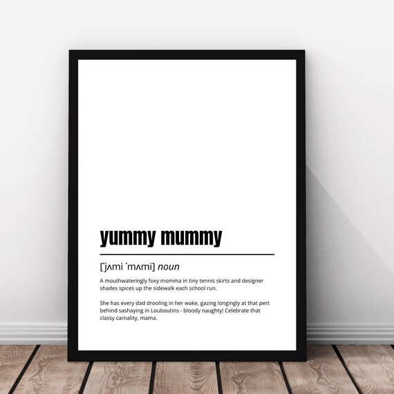 Yummy Mummy Quotes Printable Greeting Card MOM – Gifts Of Love