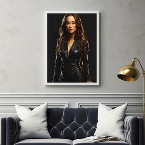 Maggie Q Poster, Asian Woman Art Print, Celebrity Fan Artwork, Misson ...
