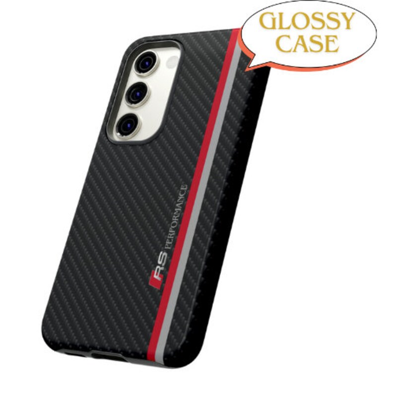 Audi Phone Case for iPhone and Samsung Models, Carbon Fiber Look Tough ...