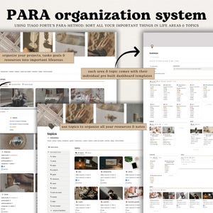 Second Brain Notion Template, Light Academia ADHD Life Planner 2025 ...