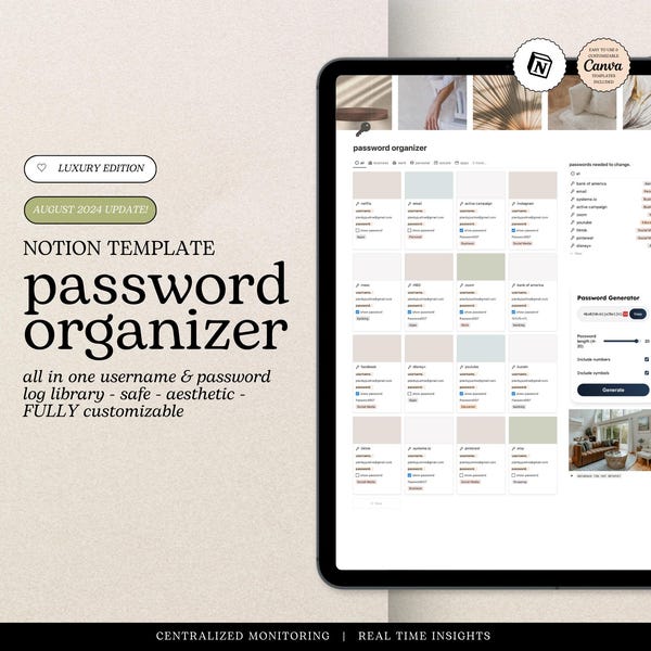 Password Tracker - Etsy