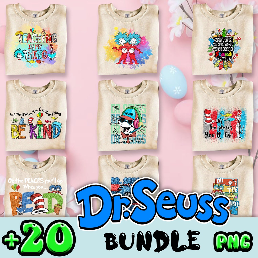 20 Dr. Seuss Png Bundle, Dr. Seuss Day PNG Bundle, Read Across America ...