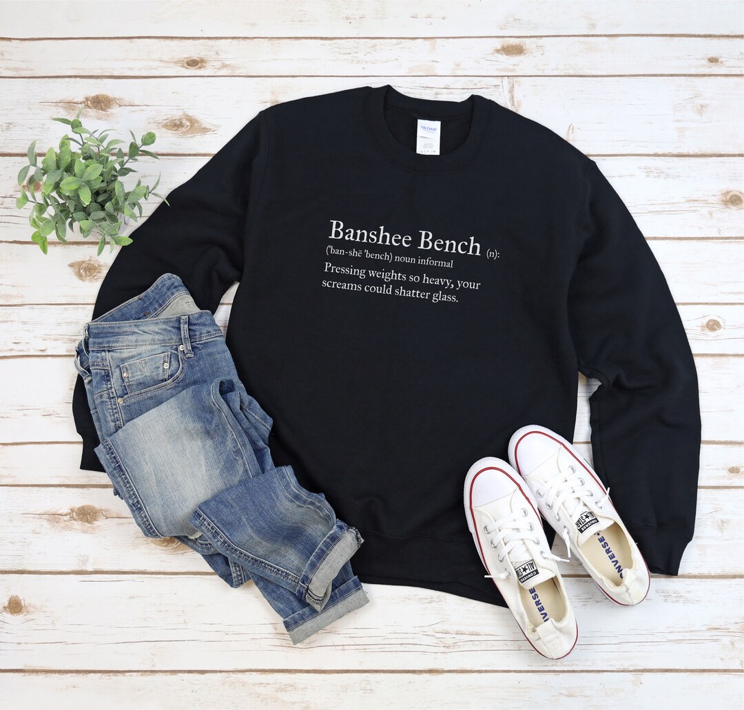 Banshee Bench Sweater - Intense Workout Crewneck, Screaming Strength ...
